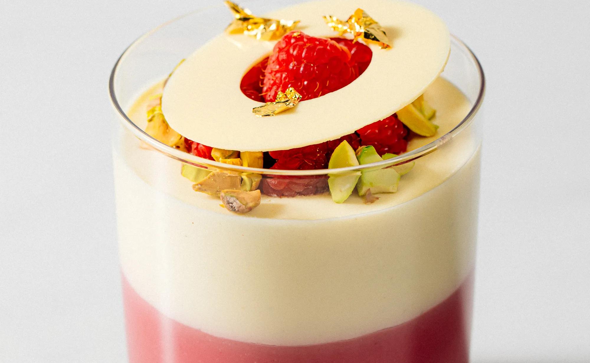 Raspberry White Chocolate Vanilla Verrine